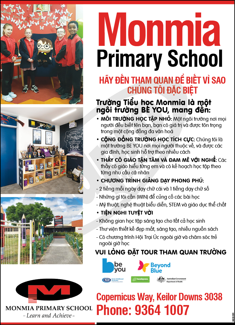 Monmia Primary School – Giáo dục tốt nhất tại Keilor Downs, Melbourne