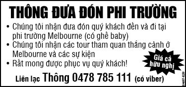 Thông - Đưa đón phi trường – Đưa đón phi trường tốt nhất tại Sunshine North, Melbourne