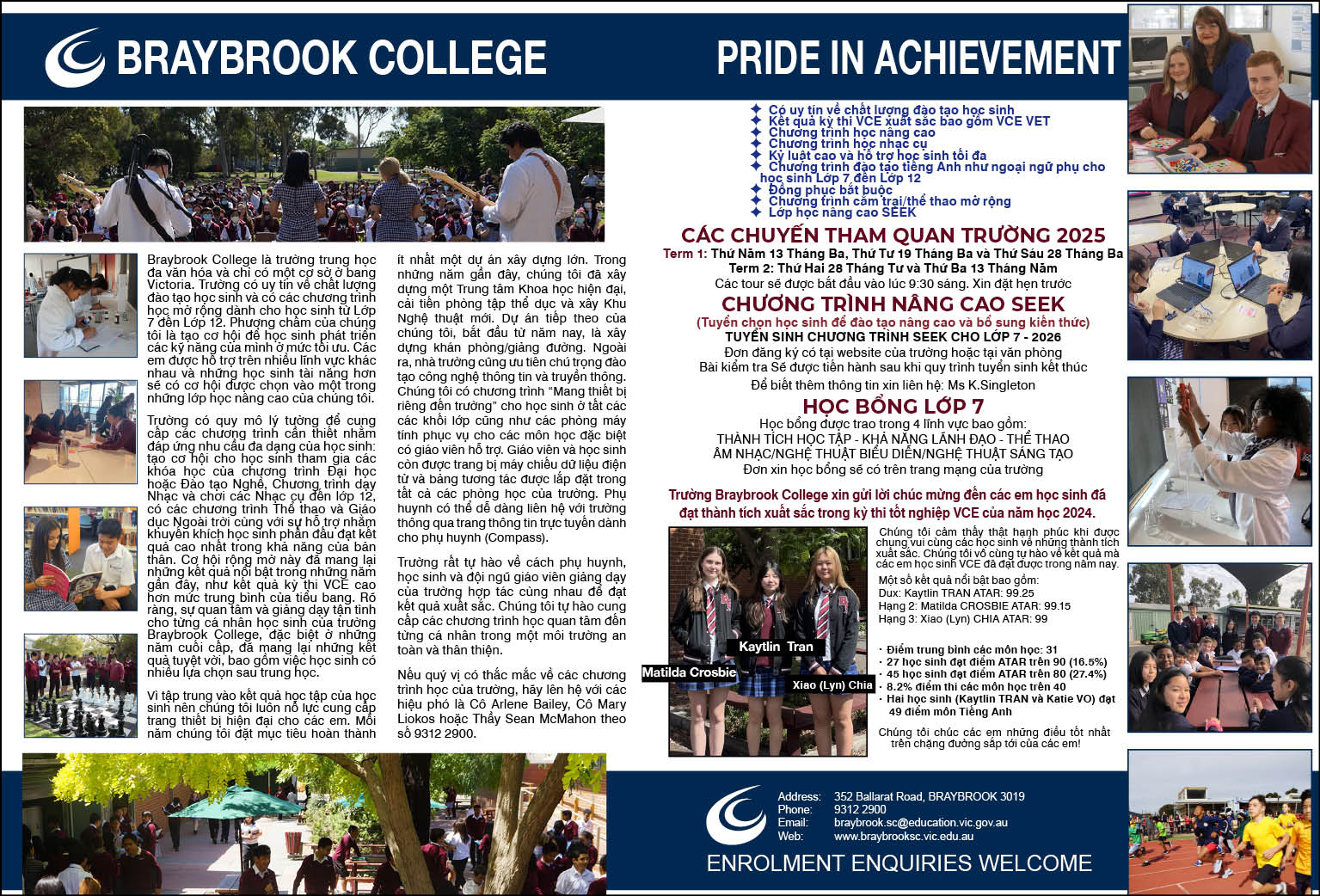 Braybrook College – Giáo dục tốt nhất tại Braybrook, Melbourne